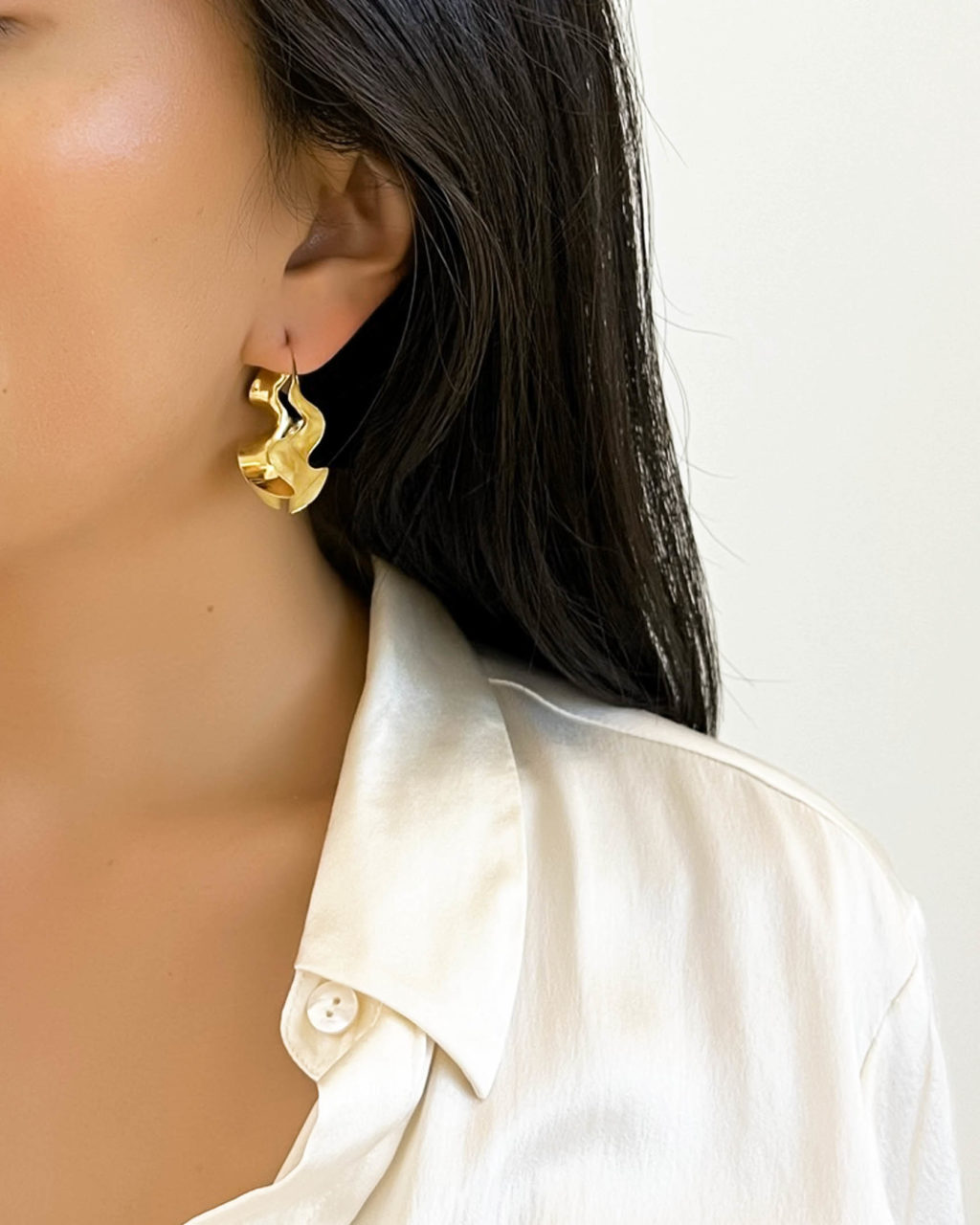 Bezel-Set Platinum and Asscher Diamond Stud Earrings - Turgeon Raine