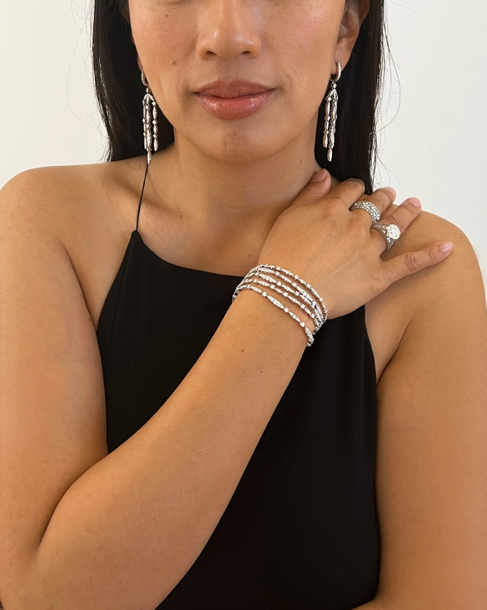 Pavé Diamond and Platinum Band - Turgeon Raine