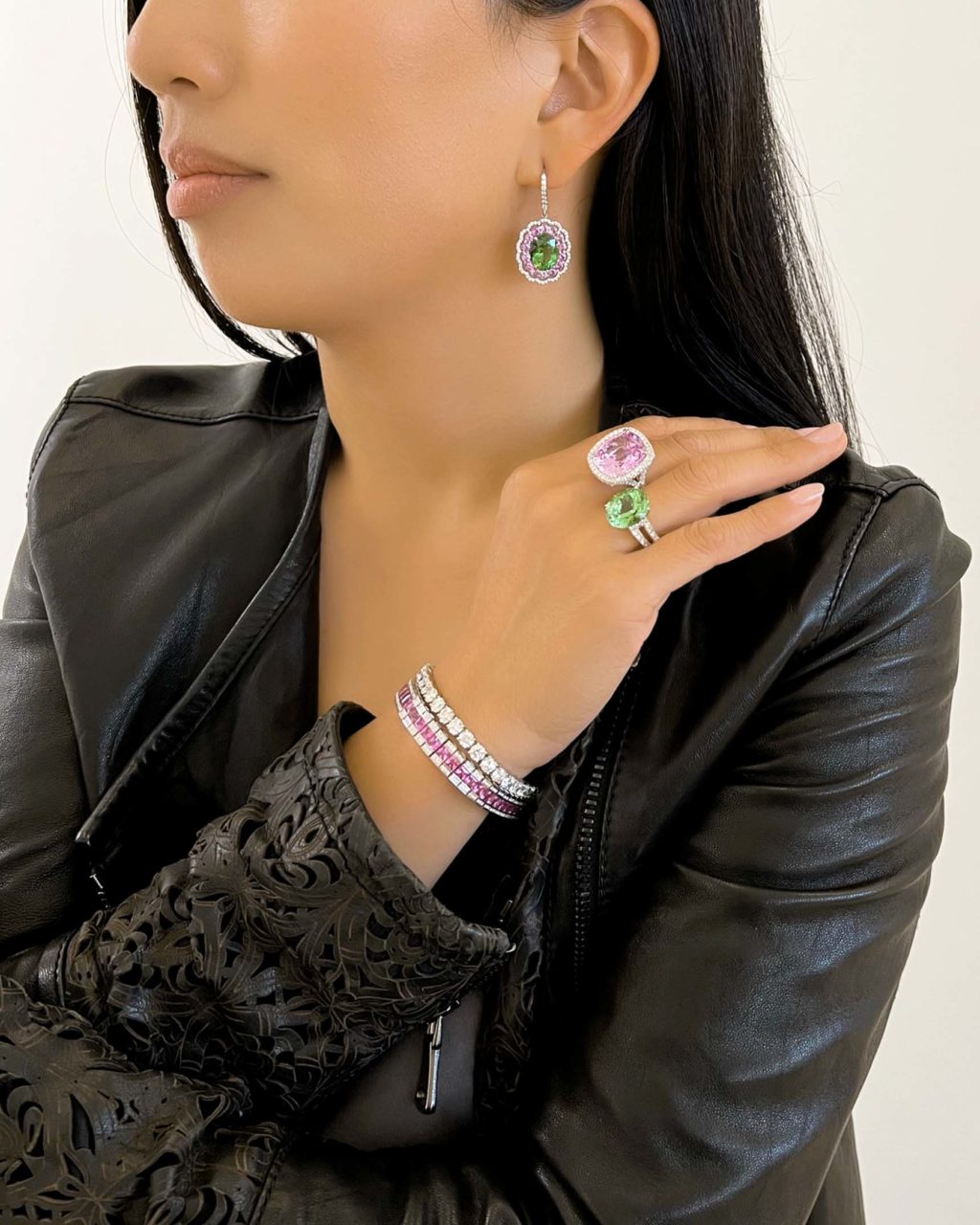 Natural Pink Sapphire and Diamond Ring - Turgeon Raine