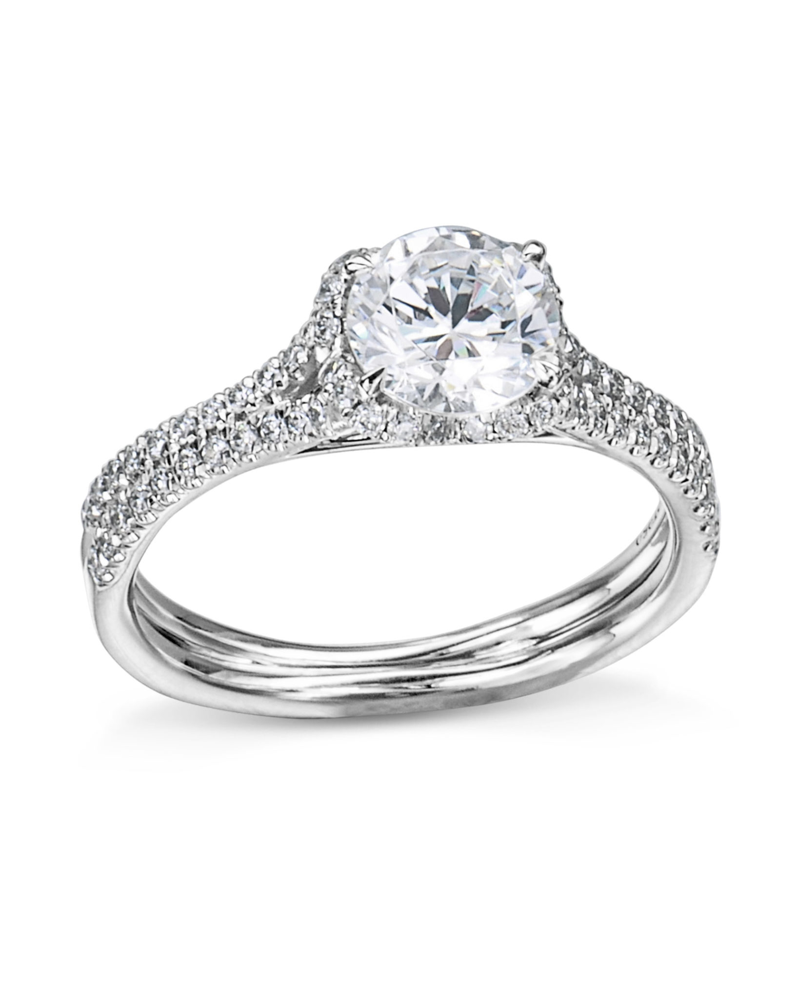 Fishtail-Set Diamond Engagement Ring - Turgeon Raine