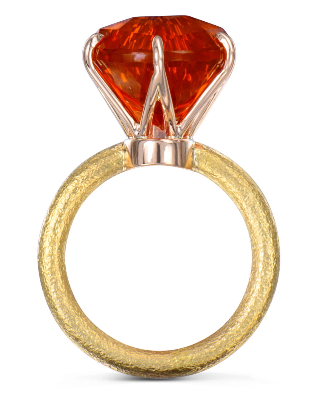 Intense Orange Natural Fire Opal Ring - Turgeon Raine
