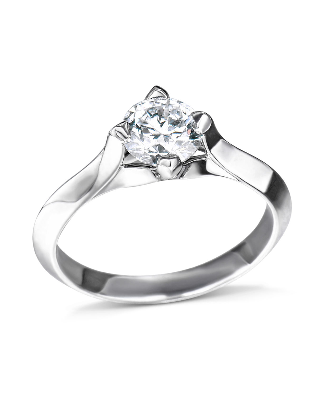 Knife Edge Diamond Engagement Ring - Turgeon Raine