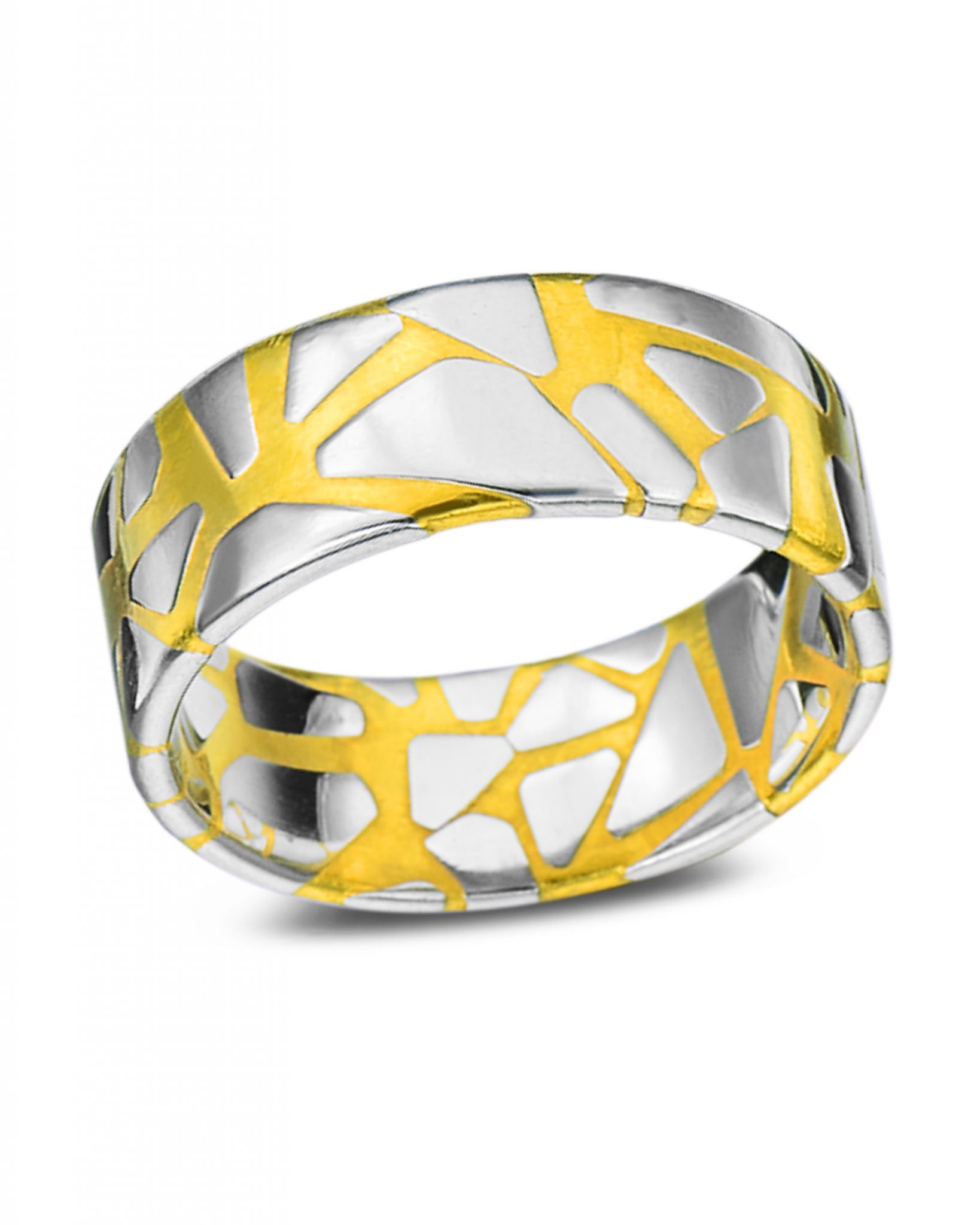 24K Gold and Platinum Wedding Band by Niessing – Turgeon Raine