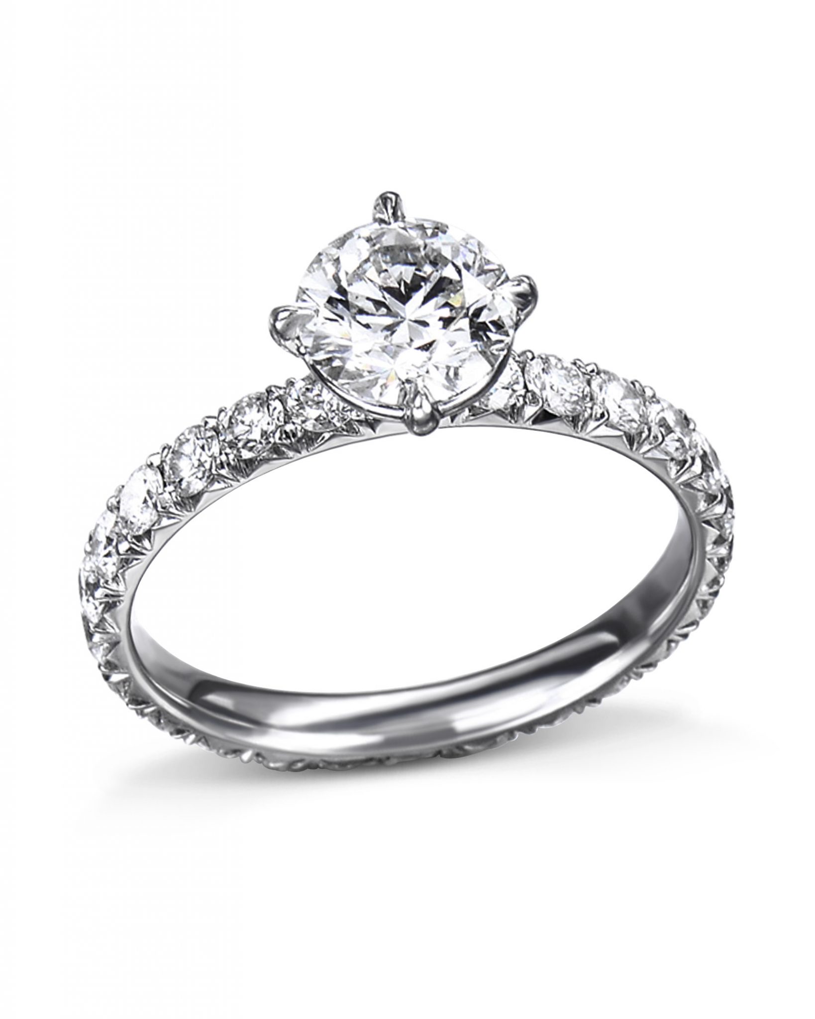 Compass-Set Diamond and Platinum Engagement Ring – Turgeon Raine