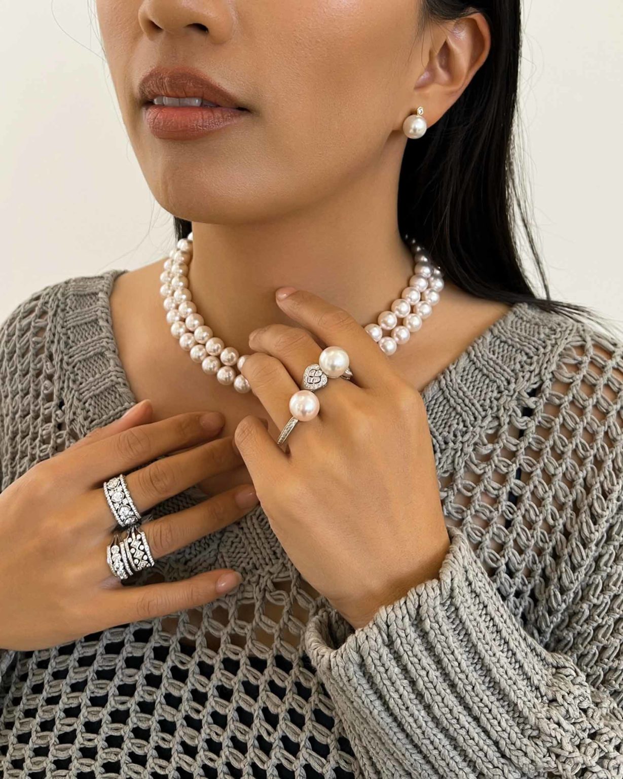 Pavé Diamond and Platinum Band - Turgeon Raine