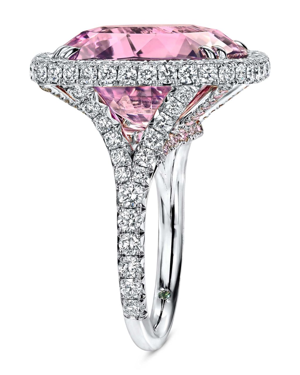Natural Pink Sapphire and Diamond Ring - Turgeon Raine
