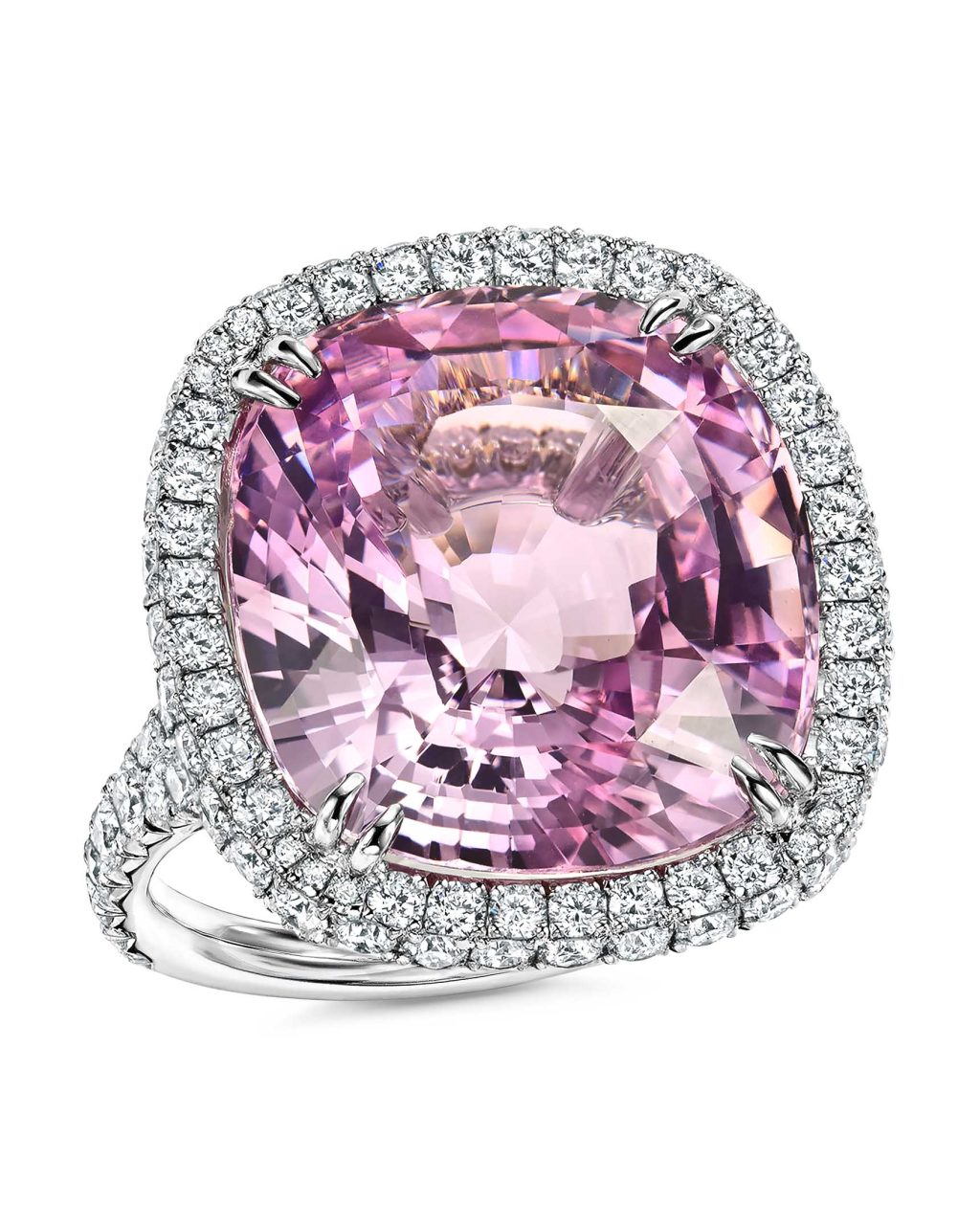Natural Pink Sapphire and Diamond Ring - Turgeon Raine