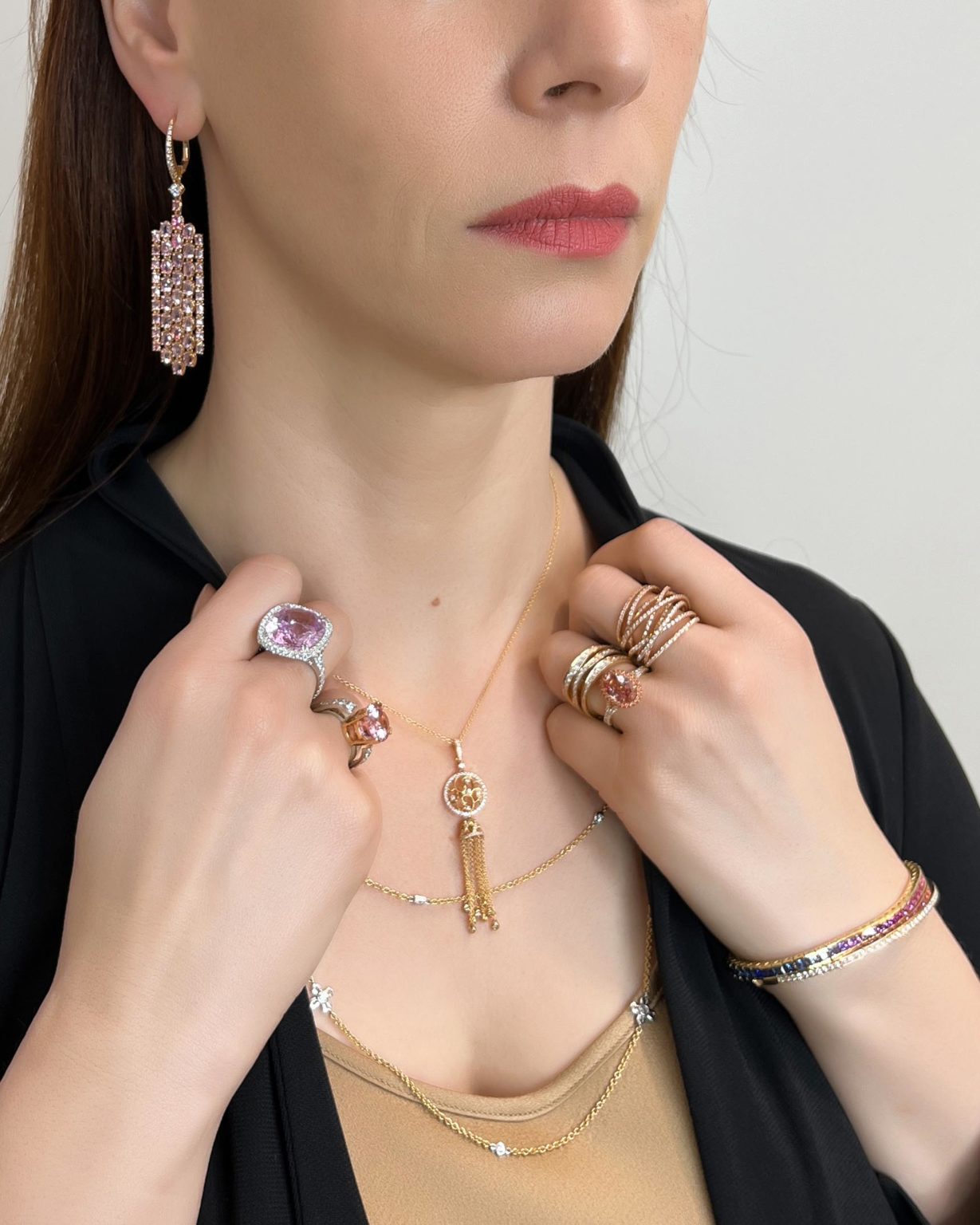 Natural Pink Sapphire and Diamond Ring – Turgeon Raine